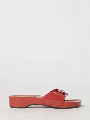 MELISSA X SCHOLL Pescura Flat Sandals In Pvc With Adjustable Strap - Brick Red