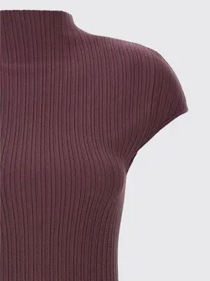 Magda Butrym Ribbed Knit Pleated Dress