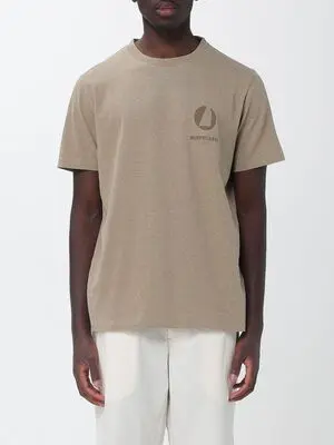 MURPHY&NYE Crew-neck Cotton T-shirt With Contrast Back Logo - Grey