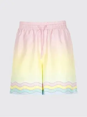 Casablanca Printed Silk Shorts - Multicolor