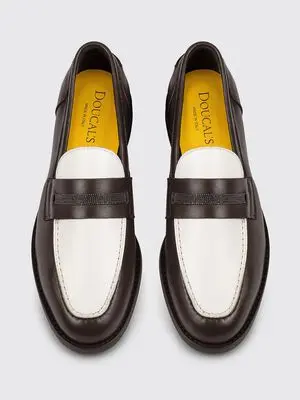 DOUCAL'S Leather Loafers With Monile