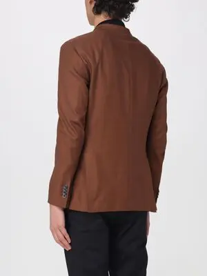 Boglioli Cotton Blend Double-breasted Blazer - Brown