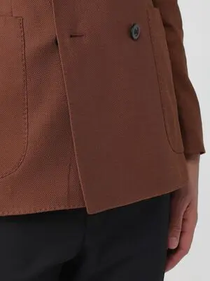 Boglioli Cotton Blend Double-breasted Blazer - Brown