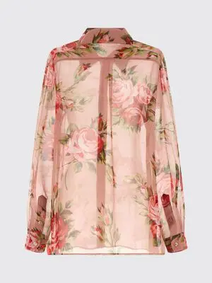 Dolce & Gabbana Floral Print Silk Shirt