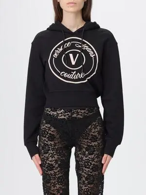 Versace Cropped Logo Hoodie