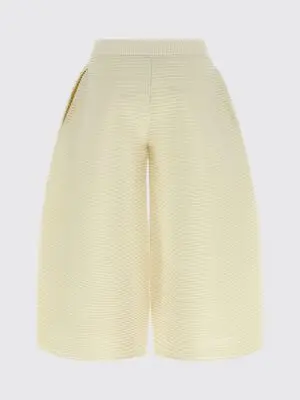 Issey Miyake Cropped Wide-leg Technical Jersey Pants - White
