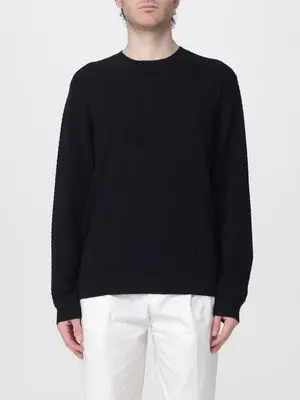 Armani Exchange Textured Crew Neck Pullover - Navy