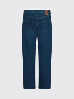 Maison Kitsuné Mid-rise Straight Jeans In Cotton Denim