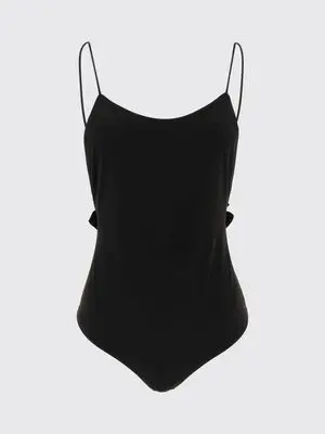 Jacquemus One-piece Swimsuit With Ruffles - Black