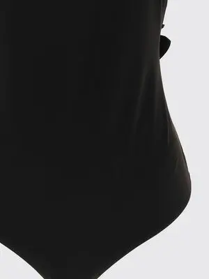 Jacquemus One-piece Swimsuit With Ruffles - Black