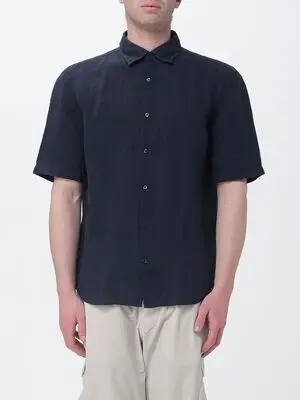 BOSS Linen Blend Shirt - Blue