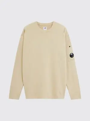 C.P. COMPANY Long-sleeved Cotton T-shirt With Applied Logo