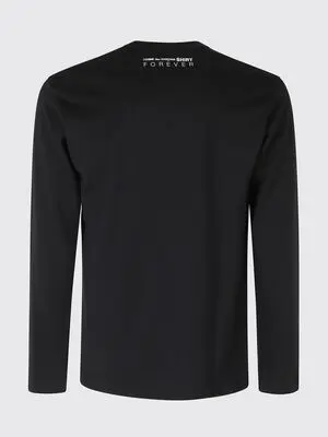 Comme Des Garçons Long-sleeved Slim Fit Cotton T-shirt