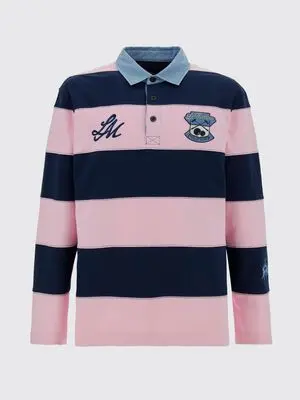 LA MARTINA Striped Cotton Polo With Logo