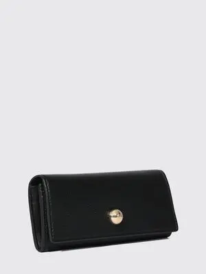 TWINSET Polyurethane Continental Wallet With Flap Closure And Engraved Logo