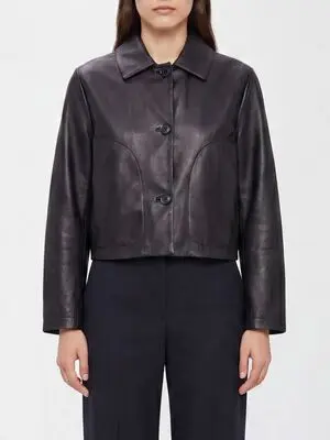 SALVATORE SANTORO Leather Jacket - Navy