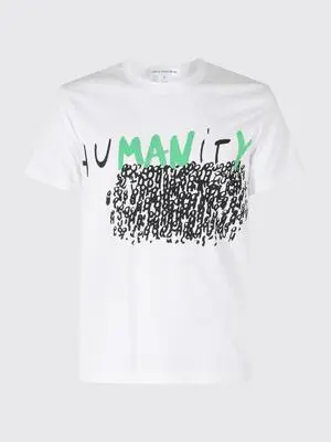 Comme Des Garçons Slim Fit Cotton T-shirt With Graphic Print