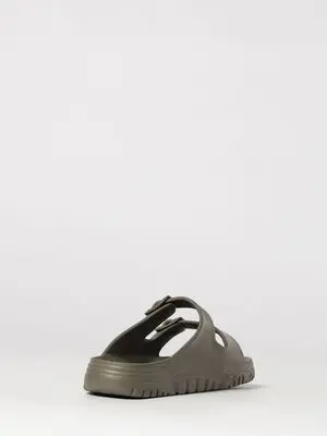 Armani Exchange Buckled Slide Sandals - Brown