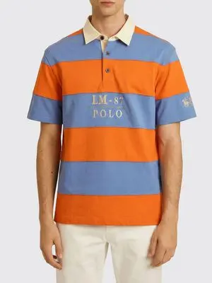 LA MARTINA Striped Cotton Polo With Logo - Red