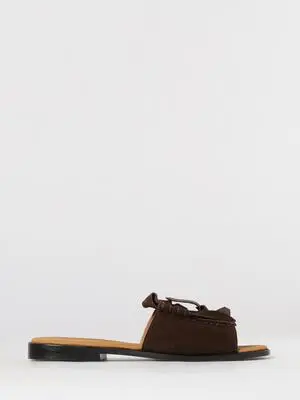 SEBAGO Suede Mules With Fringes - Dark