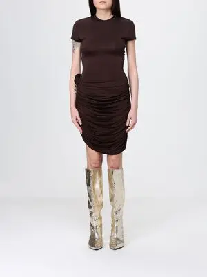 ROTATE BY BIRGER CHRISTENSEN Jersey Mini Dress - Coffee
