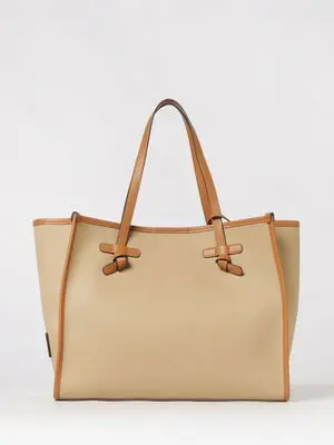 GIANNI CHIARINI Marcella Cotton Canvas Bag - Brown