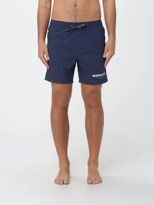 MURPHY&NYE Polyamide Swim Shorts With Elastic Waist And Drawstring - Blue