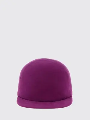 Balenciaga Cotton Twill Baseball Cap With Embroidered Logo - Violet