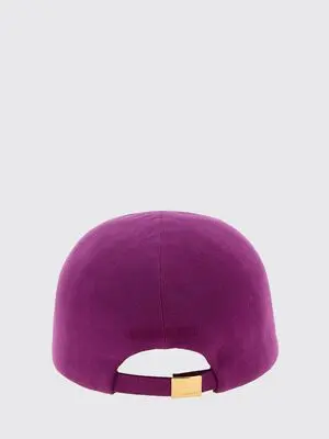 Balenciaga Cotton Twill Baseball Cap With Embroidered Logo - Violet