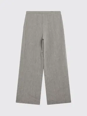 Loulou De Saison Linen And Cotton Wide Leg Trousers - Grey