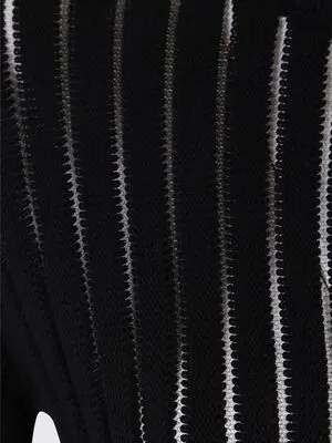 GOLDEN GOOSE Ribbed Knit Sweater With Embellished Cuffs