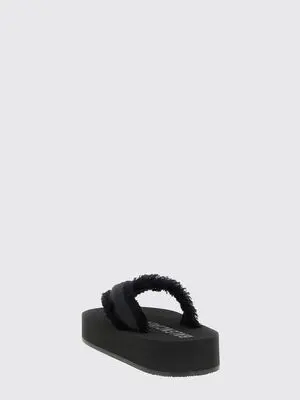 Balenciaga Stiletto Heel Mule Sandals With Applied Crystals - Black