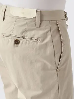 BRIGLIA 1949 Tailored Stretch Cotton Shorts - Sand