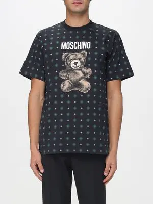 Moschino Teddy Printed Cotton T-shirt - Black
