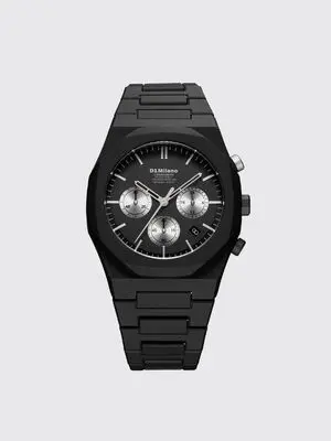 D1 MILANO Gilded Lunar Polycarbonate Quartz Watch - Black