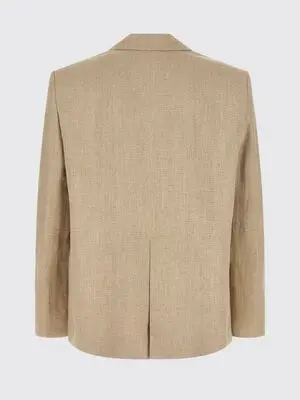 Séfr Double-breasted Blazer In Linen