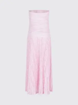 Simkhai Annalise Pleated Off-the-shoulder Long Jersey Evening Gown