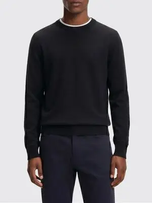 BOSS Basic Cotton Crew Neck Knit Top - Black