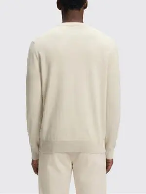 BOSS Basic Cotton Crew Neck Knit Top - White