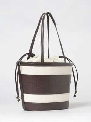 Armani Exchange Logo Detailed Bucket Bag - Brown