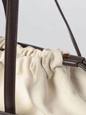 Armani Exchange Logo Detailed Bucket Bag - Brown