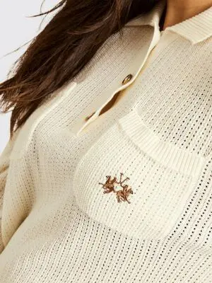 LA MARTINA Cotton Knit Polo With Logo