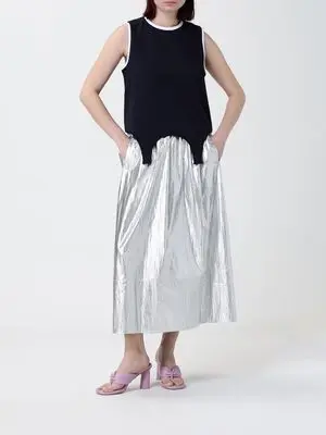 Tibi Laminated Technical Fabric Skirt