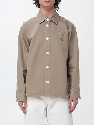 AMI Paris Cotton Shirt - Beige
