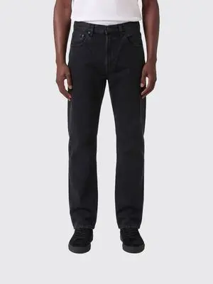 ENTIRE STUDIOS Cotton Denim Straight Jeans - Black
