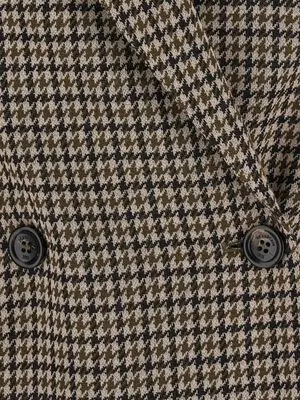 Max Mara Double-breasted Houndstooth Blazer