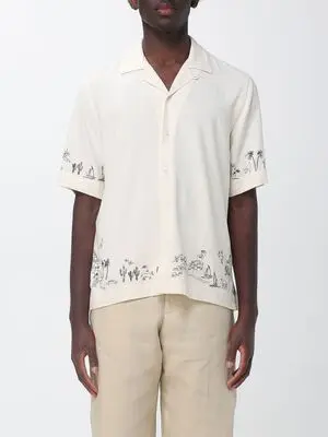 Paul Smith Linen Blend Casual Shirt - Ivory