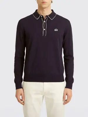 LA MARTINA Cotton And Silk Polo With Logo