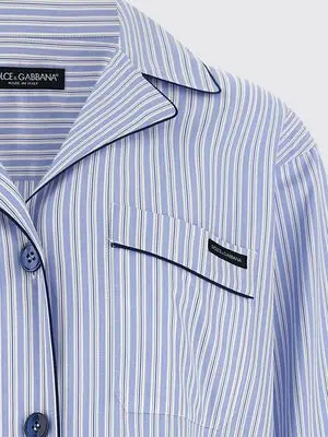 Dolce & Gabbana Striped Cotton And Silk Shirt