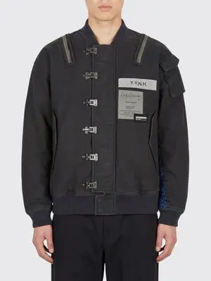 Yohji Yamamoto Printed Cotton Bomber Jacket - Black